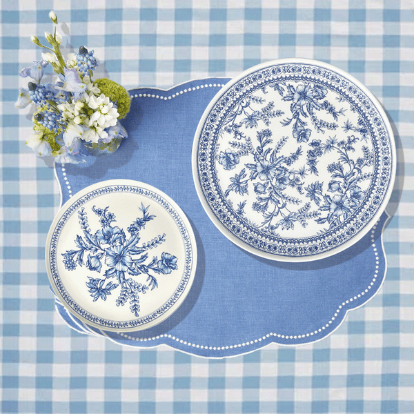 Bamboo Blue Toile Small Plates (Pack of 4) - Coterie