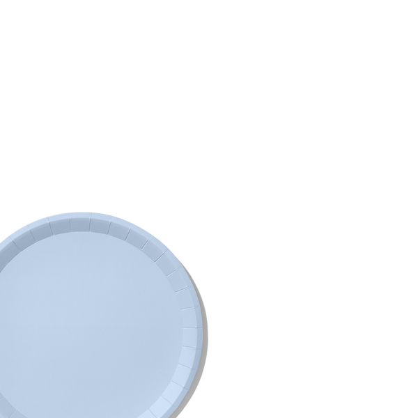Pale Blue Classic Large Plates (10 per pack) - Coterie